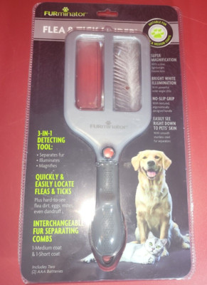 Furminator Flea & Tick Finder 3 In 1 Detecting Tool Locate Fleas Ticks ...