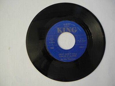 BA BA THOMAS Leave It Alone / In My Heart 45 7" single 1964 US King EX+ ...