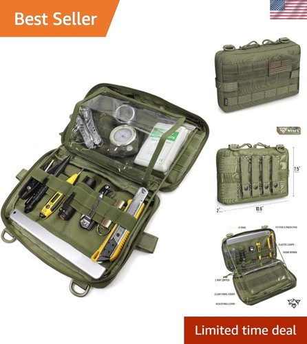 Upgraded Molle Utility Bag with Clamshell Design for Efficient EDC ...
