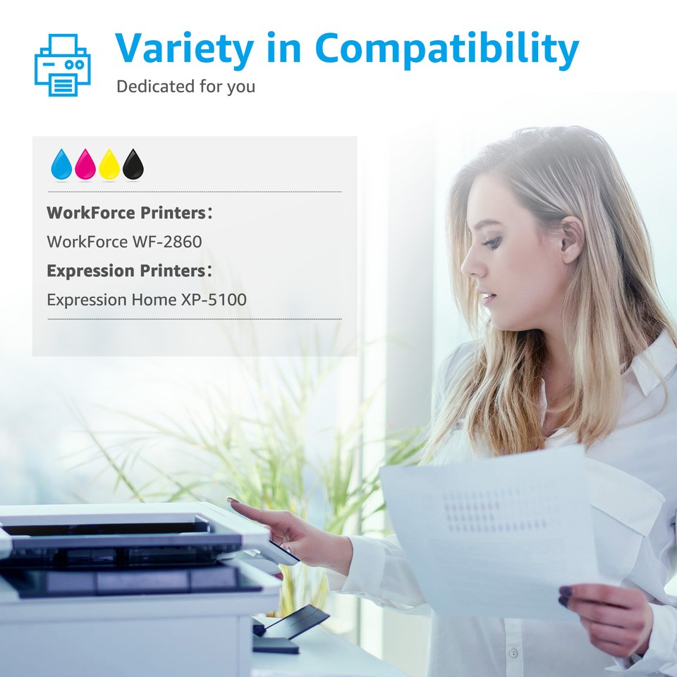 2PK For Epson 202XL BK Ink Cartridges for Workforce WF-2860 Expression ...