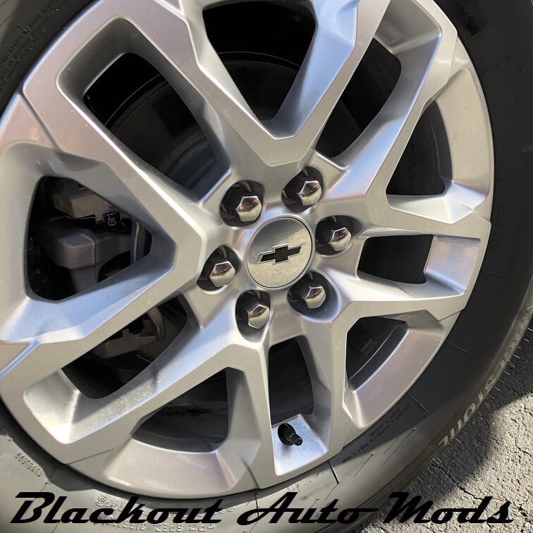 Gloss Black Chevy Traverse Wheel Center Cap Bowtie Emblem Blackout ...