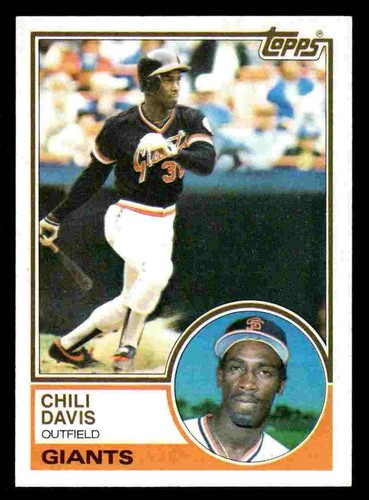 1983 Topps Chili Davis #115 - San Francisco Giants | eBay