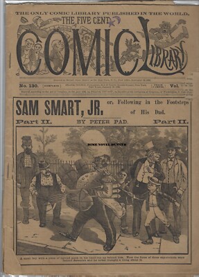 1898 FIVE CENT COMIC LIBRARY #179 COMMODORE AH-LOOK COMIC STORY DIME ...