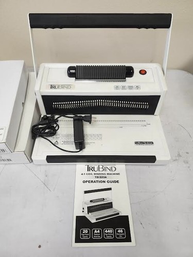 TruBind 4:1 Coil Binding Machine Coil Bind TB-S20A | eBay