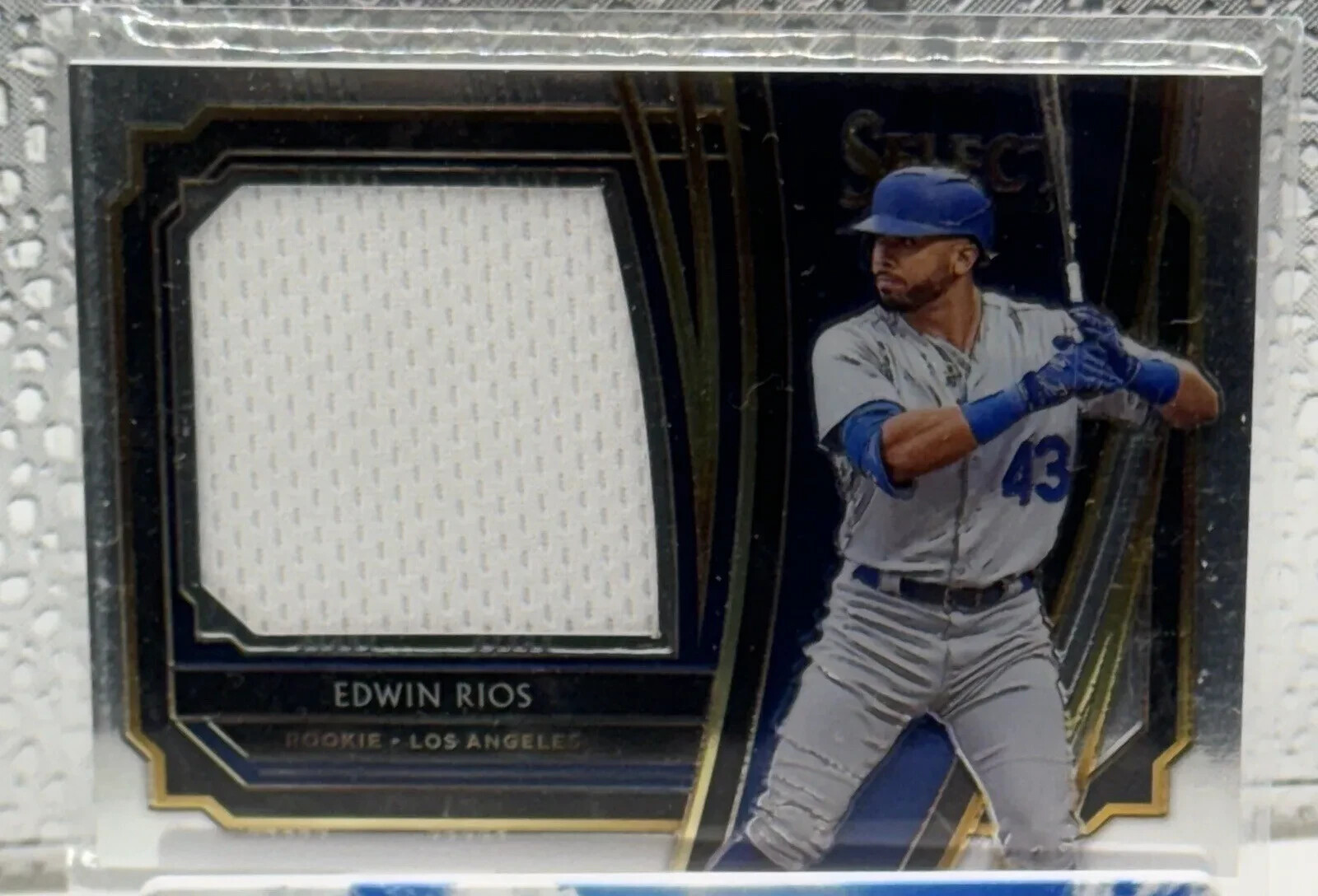 2020 Select Rookie Jumbo Swatch #42 Edwin Rios Los Angeles Dodgers | eBay