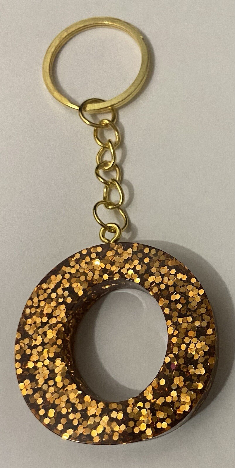 Glitter Sparkly Initial Keyring Made To Order From Resin | eBay UK