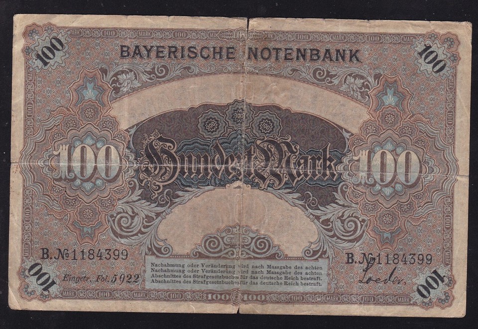 GERMANY --- 100 MARK 1900 ---- G/VG ------ | eBay