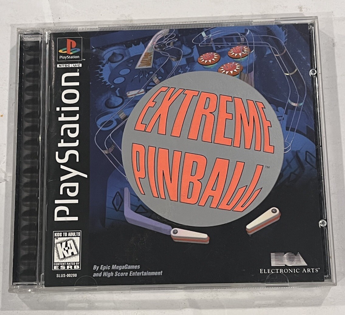 Extreme Pinball PlayStation PS1 Black Label Game Complete 14633076448| eBay