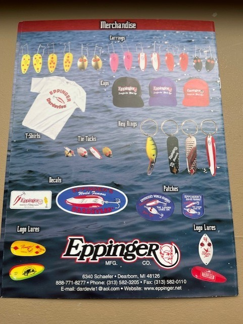 vintage EPPINGER fishing lure advertising booklet great lure colour ...