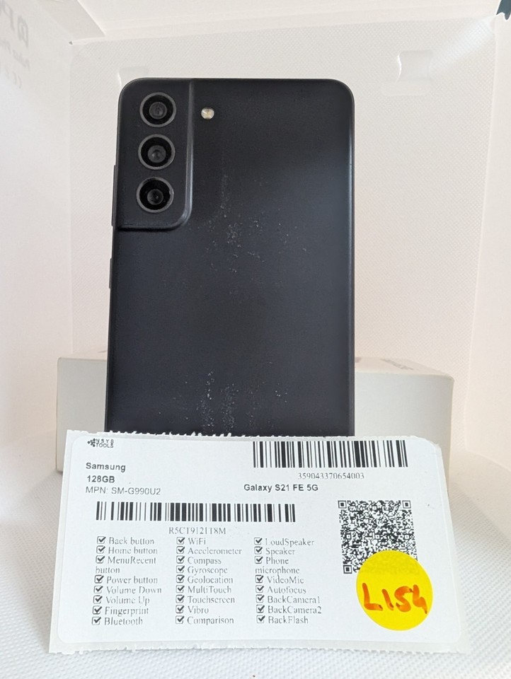 Samsung Galaxy S21 FE 5G 128GB Unlocked SM-G990U2 Black (L154) | eBay