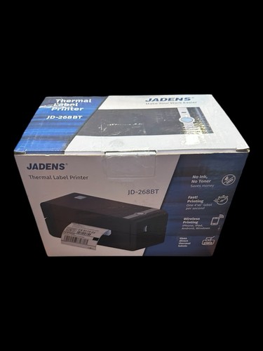 NEW Jadens JD-268BT Thermal Shipping Label Bluetooth Printer.-Black | eBay