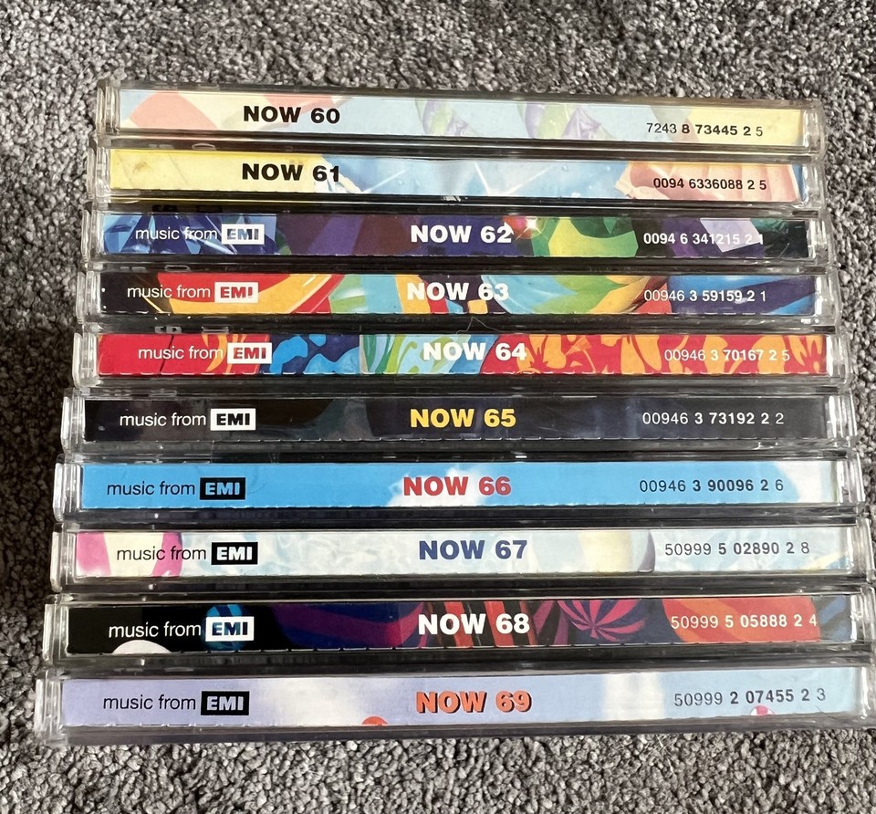 Now That's What I Call Music! 60’s CD Bundle Set - 60 61 62 63 64 65 66 ...