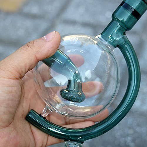 RORA 8" Glass Bong Spherical Smoking Water Pipes Percolator Bong Water ...