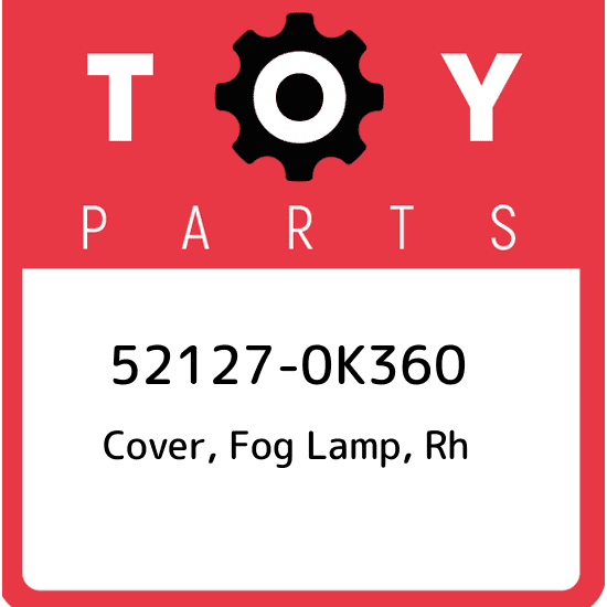 52127-0K360 Toyota Cover, fog lamp, rh 521270K360, New Genuine OEM Part ...