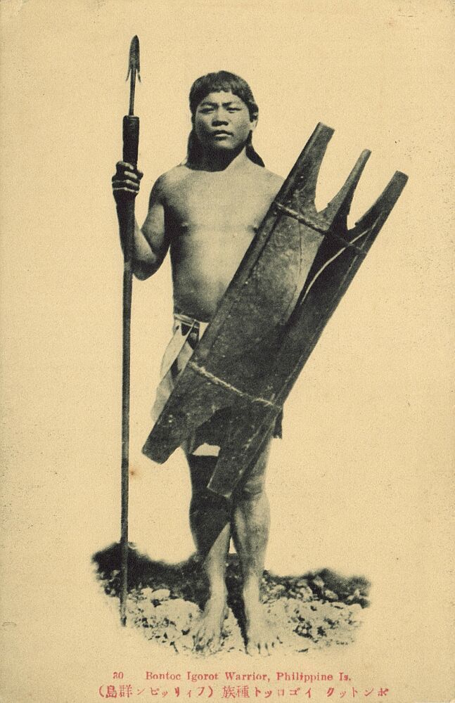 Native Bontoc Igorot Warrior, Spear Shield | Philippines culture ...