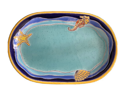 Artesa Art Studio Pottery Eduardo Vega Ecuador Modernist CARIBE Platter ...