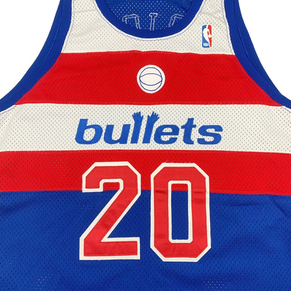 Vtg 1993 NBA Washington Bullets Brent Price Game Worn Champion Jersey ...