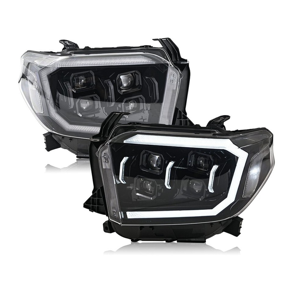 For 2014-2021 Toyota Tundra LED DRL Switchback Turn Signal Projector ...
