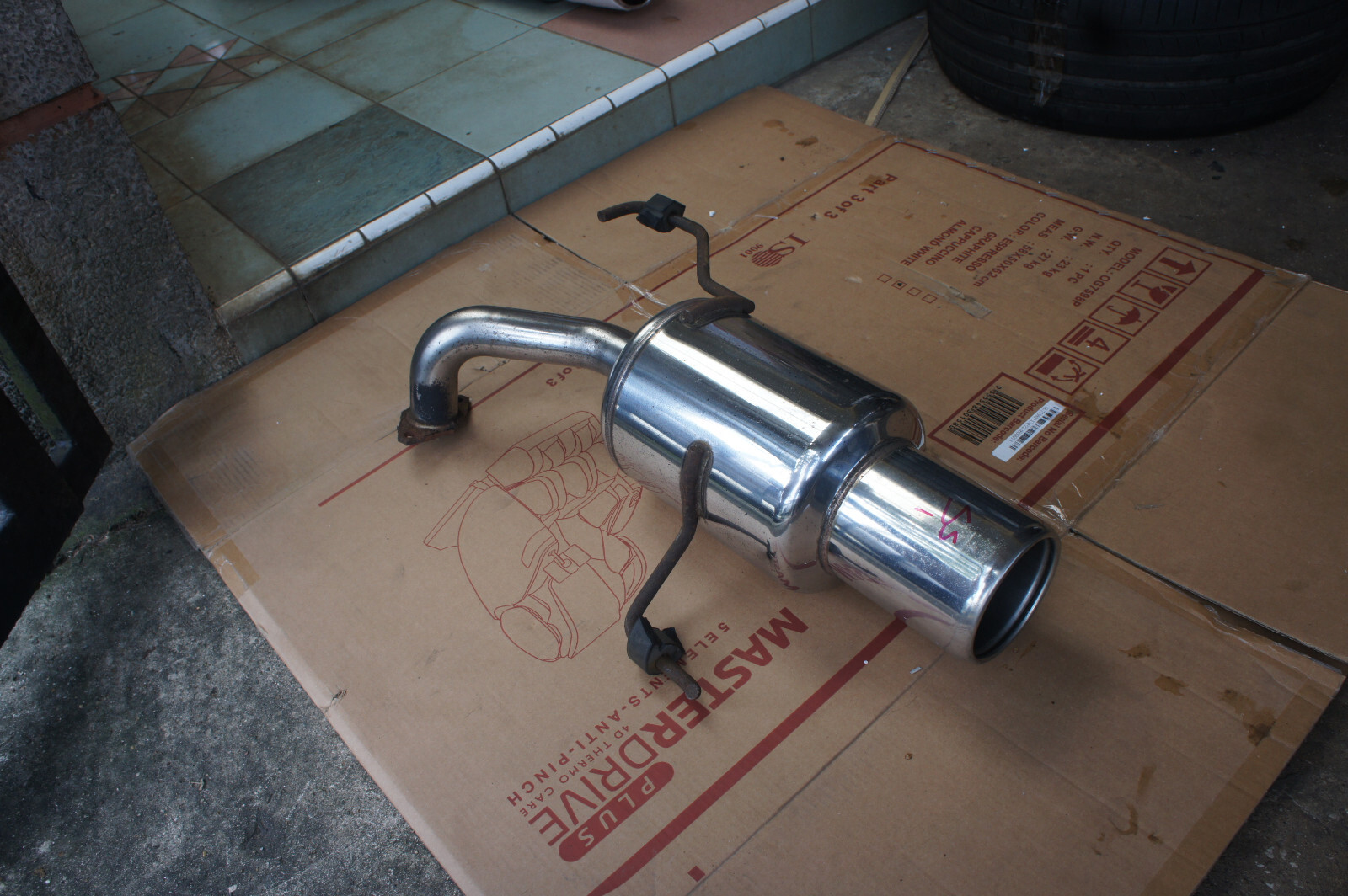 ONE PIECE JDM Genome Subaru Legacy BL5 BP5 B4 Sti twin exhaust muffler ...