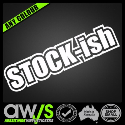 Stockish Sticker Vinyl Decal x2 / Car JDM Drift Japan Turbo Funny Hoon ...