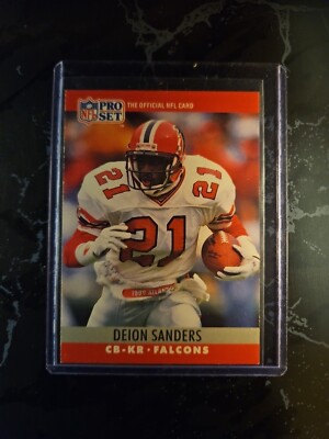 1990 Pro Set Deion Sanders Prime Atlanta Falcons card #36 (a2) | eBay