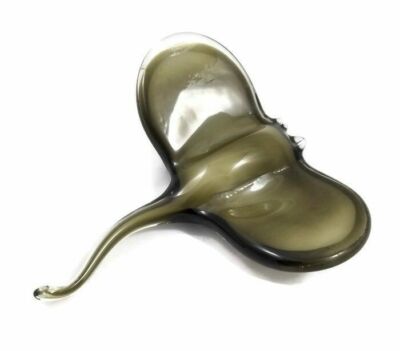 Art Glass Stingray Manta Ray Brown Smokey Sand Color 7 inches long | eBay