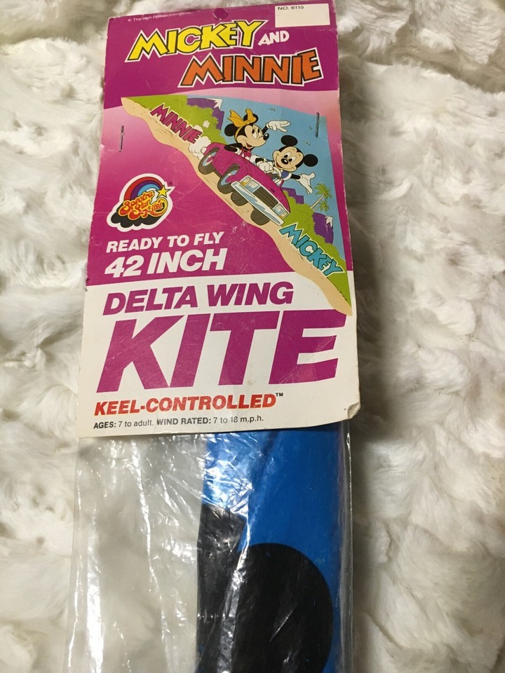 Spectra Star Kite Delta Wing VINTAGE 1988 Disney Mickey Minnie Mouse ...