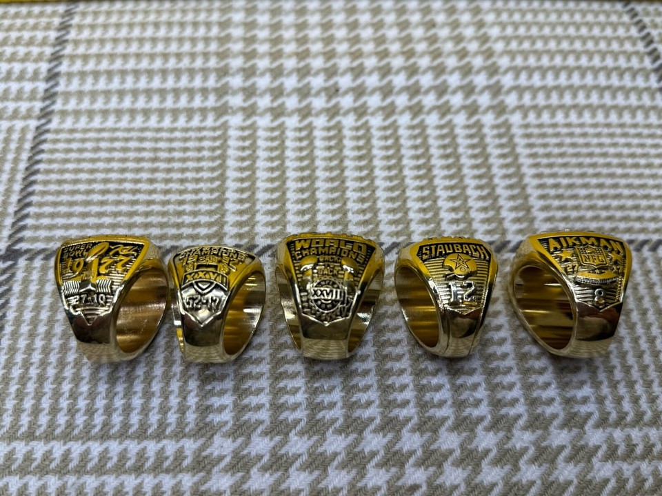Dallas Cowboys Super Bowl 5 Ring Set with Display Box | eBay
