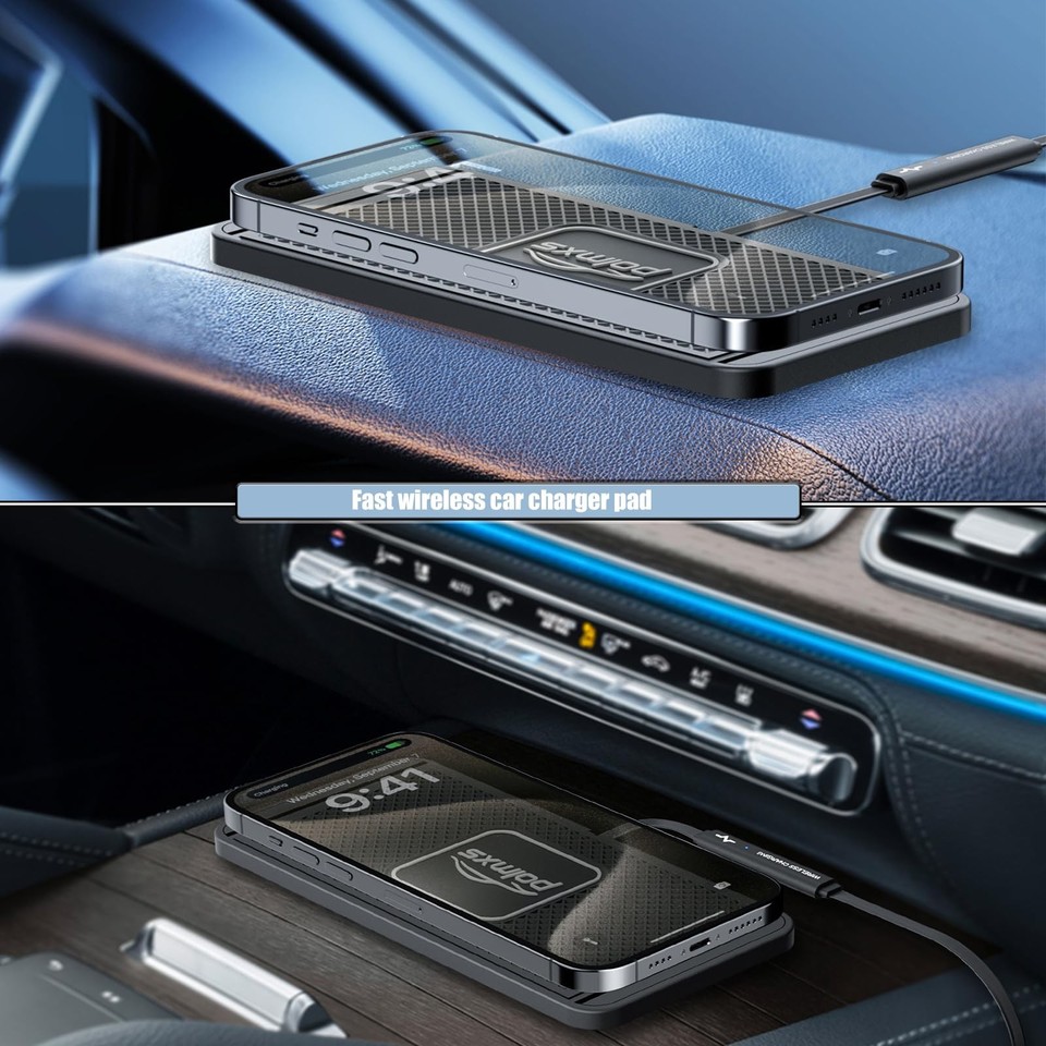 Wireless Charger Car Charging pad 15W Fast Wireless Phone Charger Cell ...