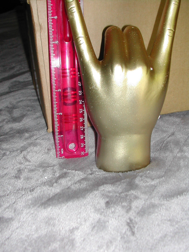 devil horns hand symbol 7 inches tall | eBay
