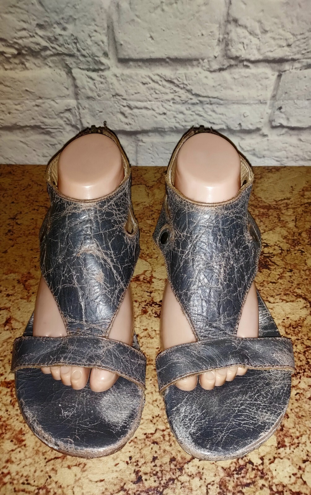 Bed Stu Rustic Silver Lux Soto Leather Gladiator Sandals Women's 9M | eBay