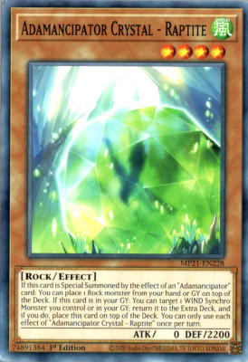 Adamancipator Crystal - Raptite - MP21-EN228 - Common 1st Edition ...