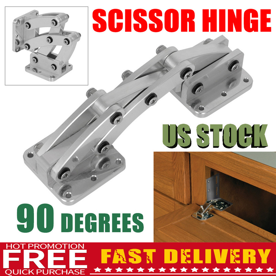 Large Hidden Scissor Hinge - Aluminum & Stainless Steel Screw Nuts ...