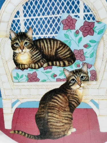 Vintage Mabel Round Melamine Cat Trivet/Cake Tray/Platter GUC Italy ...