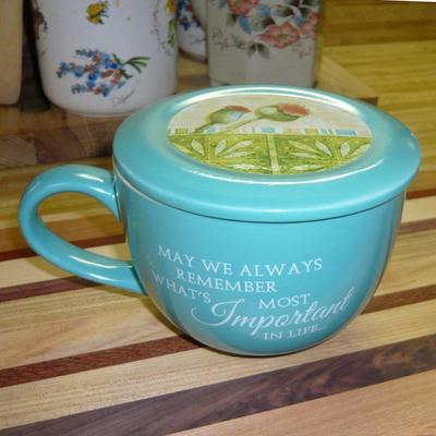 Abbey Press "Blooming Blessings Collection" Stoneware Soup Mug ...