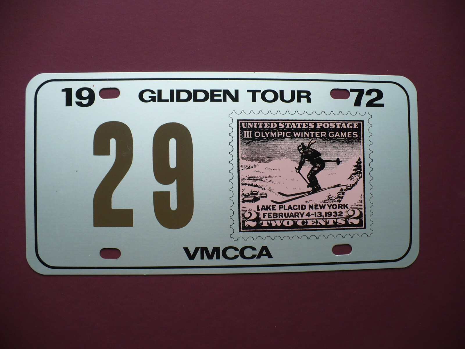 1972 VINTAGE MOTOR CAR CLUB OF AMERICA GLIDDEN LAKE PLACID NY TOUR ...