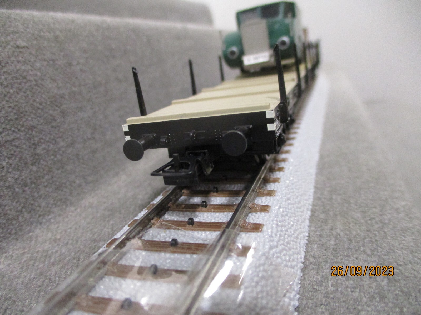 Liliput L235754 Güterwagen Flachwagen mit Rumpler Lkw der DRG in OVP ...