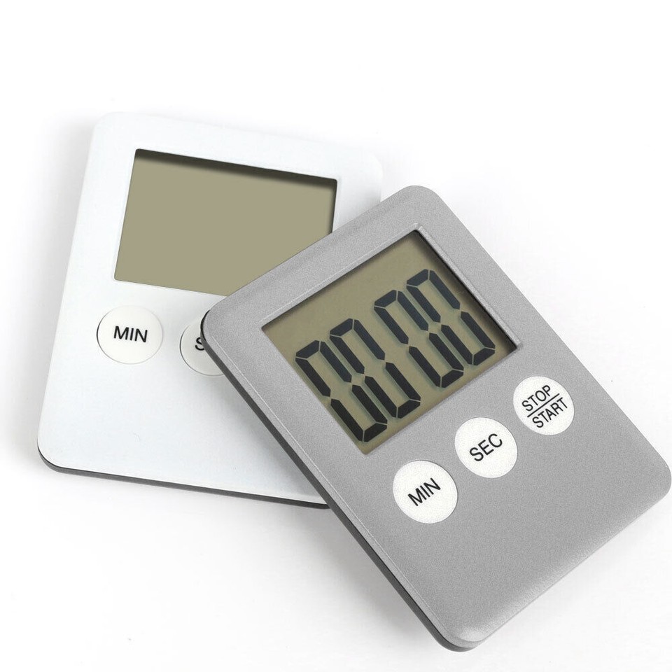 Large LCD Kitchen Cooking Digital Timer Count Down Up Clock Loud Alarm ...