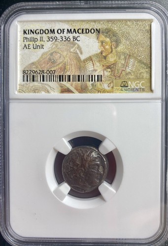 NGC Certified Philip II 359-336 BC Greek Kingdom of Macedon Coin Nice ...