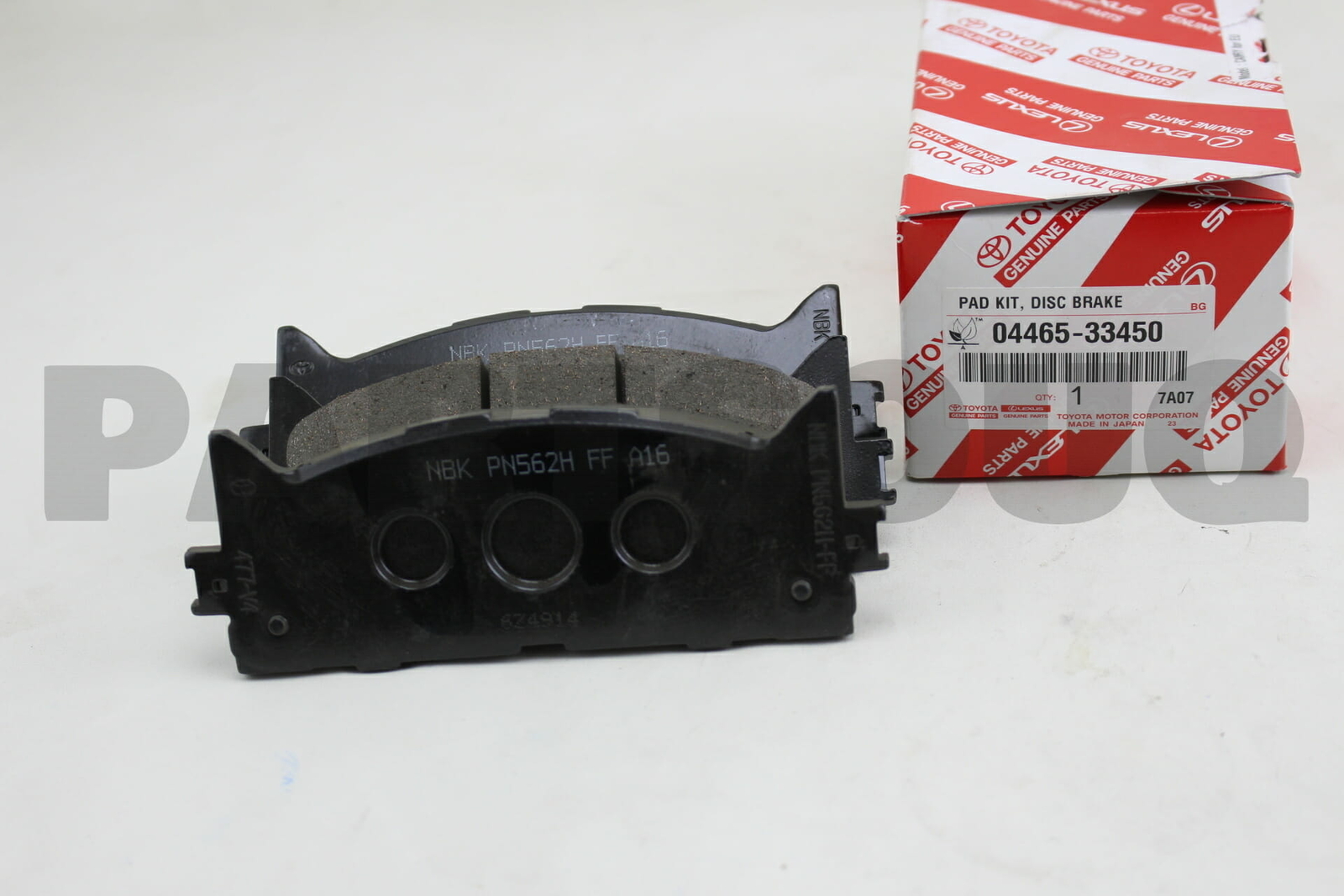 0446533450 Genuine Toyota PAD KIT, DISC BRAKE, FRONT 04465-33450 | eBay