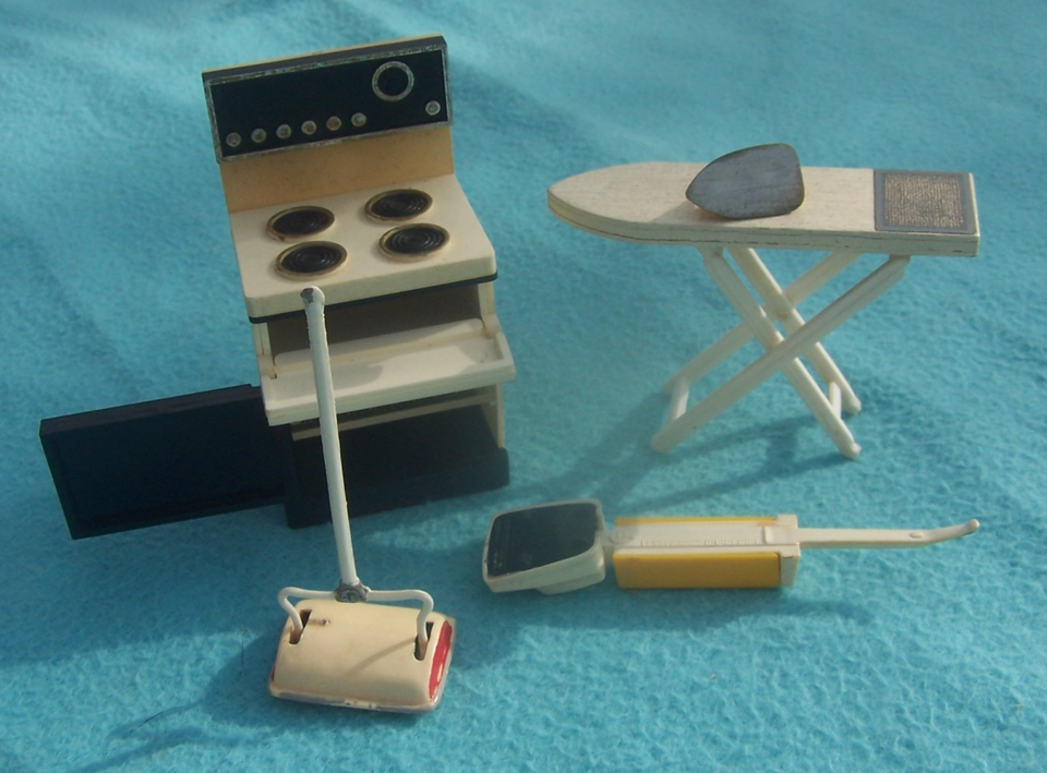 VINTAGE 1970'S LUNDBY DOLLS HOUSE 1:16 SCALE FURNITURE COLLECTION ...