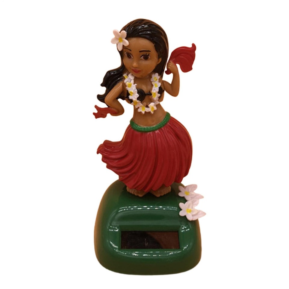 1/4x Dancing Hawaiian Girl Swing Figure Solar Powered Dancer Toy Car ...