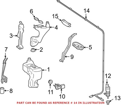 GENUINE MERCEDES Windshield Washer Hose 2218600292 / A2218600292 | eBay