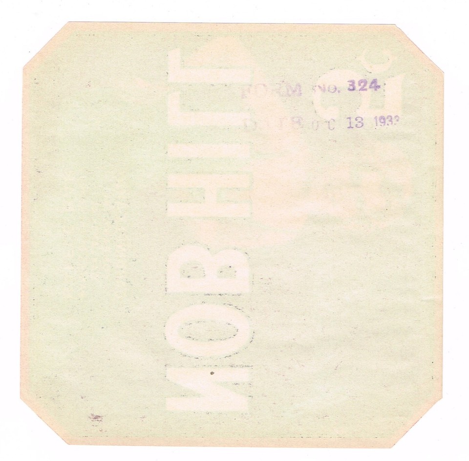 CIGAR BOX LABEL BAFFLE BAR CANDY OUTER VINTAGE 1933 PIN UP OAKLAND ...