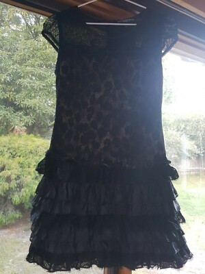 Women's black short dress, Hermenie brand, size Asia M/Fra 38/USA 9 ...