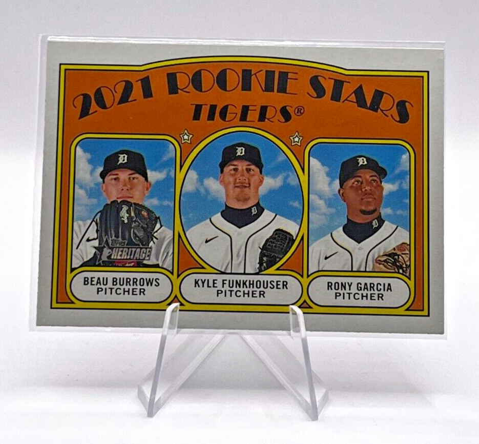 2021 Topps Heritage Detroit Tigers Rookies Stars Burrows/Funkhouser ...