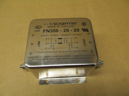 1 NEW SCHAFFNER FN35-20-29 PFI POWER LINE FILTER FN3502029 20 AMP 250 ...