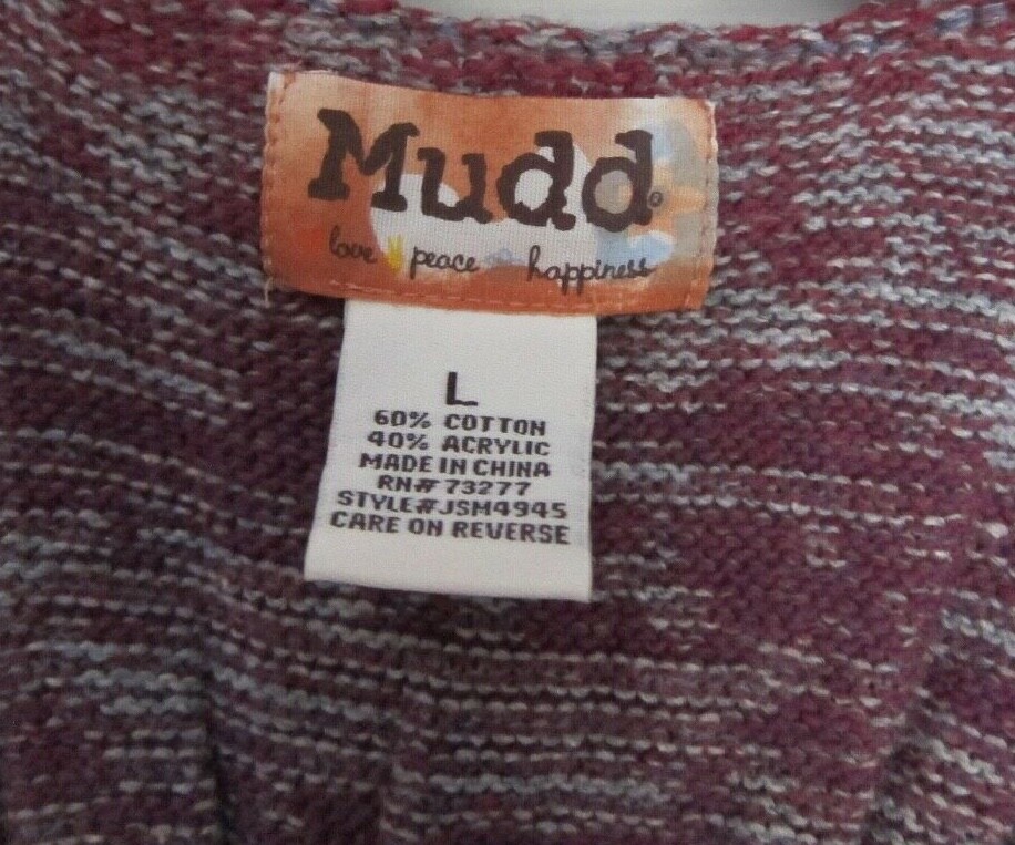 Y2K Early 2000's MUDD Jeans Long Cardigan Sweater Ves… - Gem