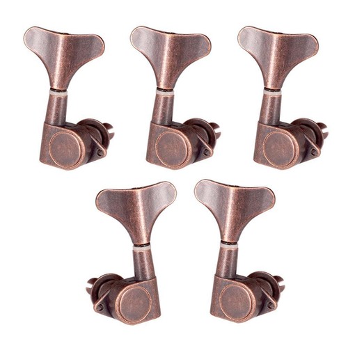 Guitar String Buttons Bass Guitar Tuner Machine Heads 1L4R Red Bronze ...