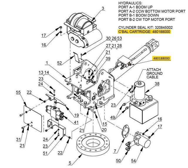 Auto Crane 480188000, C'bal Cart, for 6406H and Titan 60 Series Cranes ...